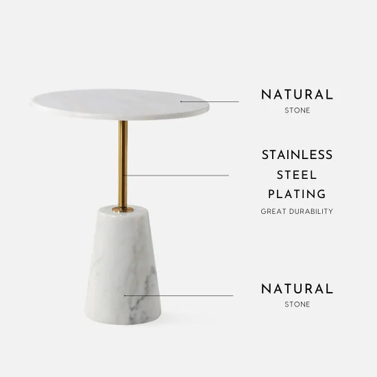 LENOX Marble side table, ST10202, Side tables