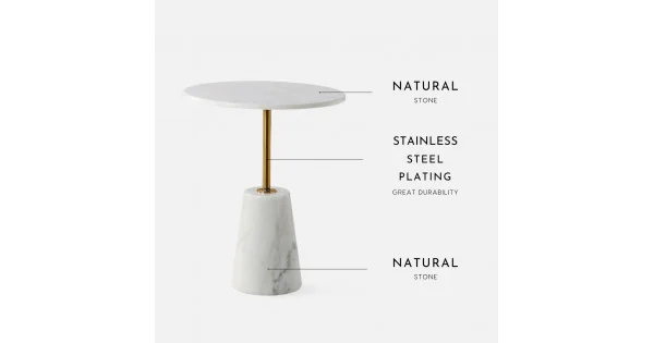 LENOX Marble side table, ST10202, Side tables